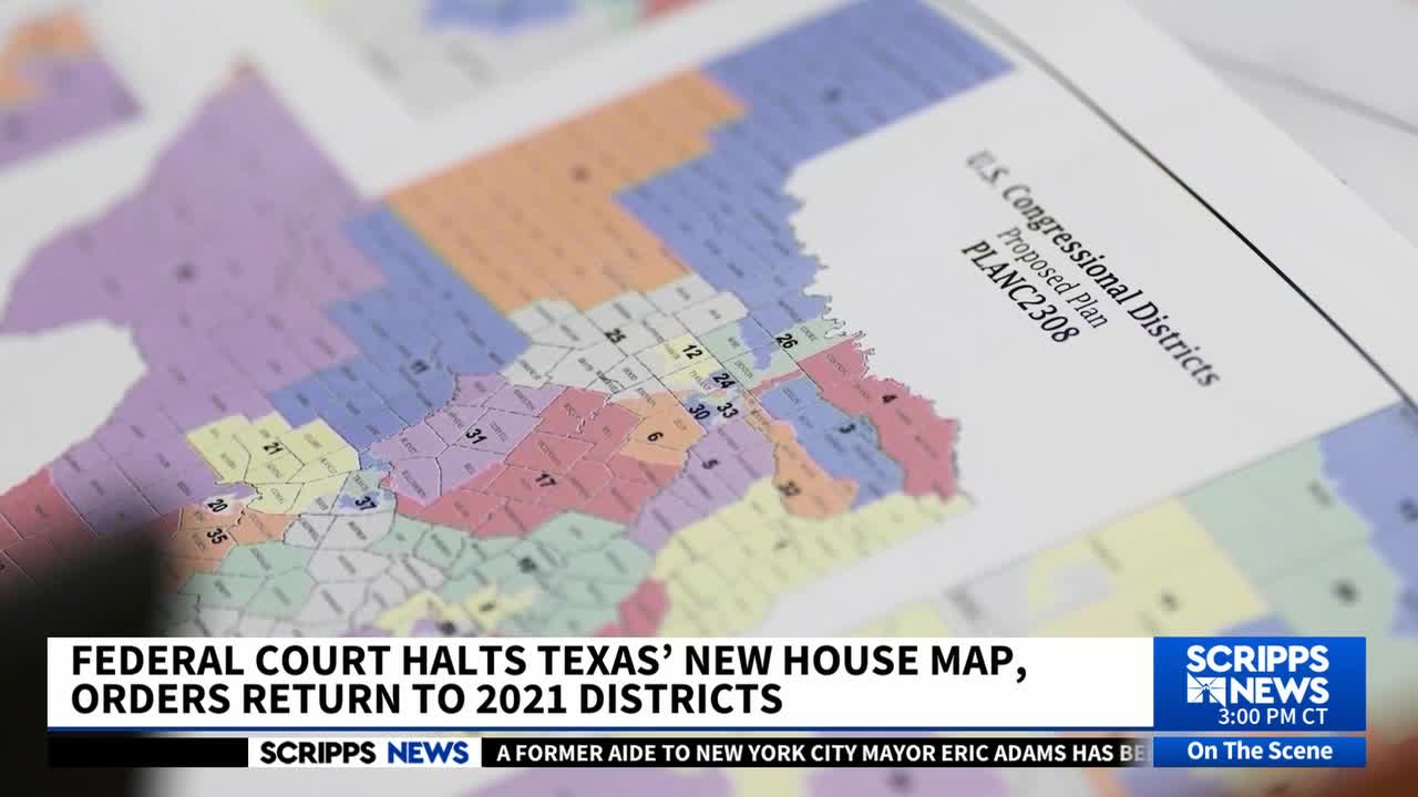 Court halts Texas' new House map, orders return to 2021 districts