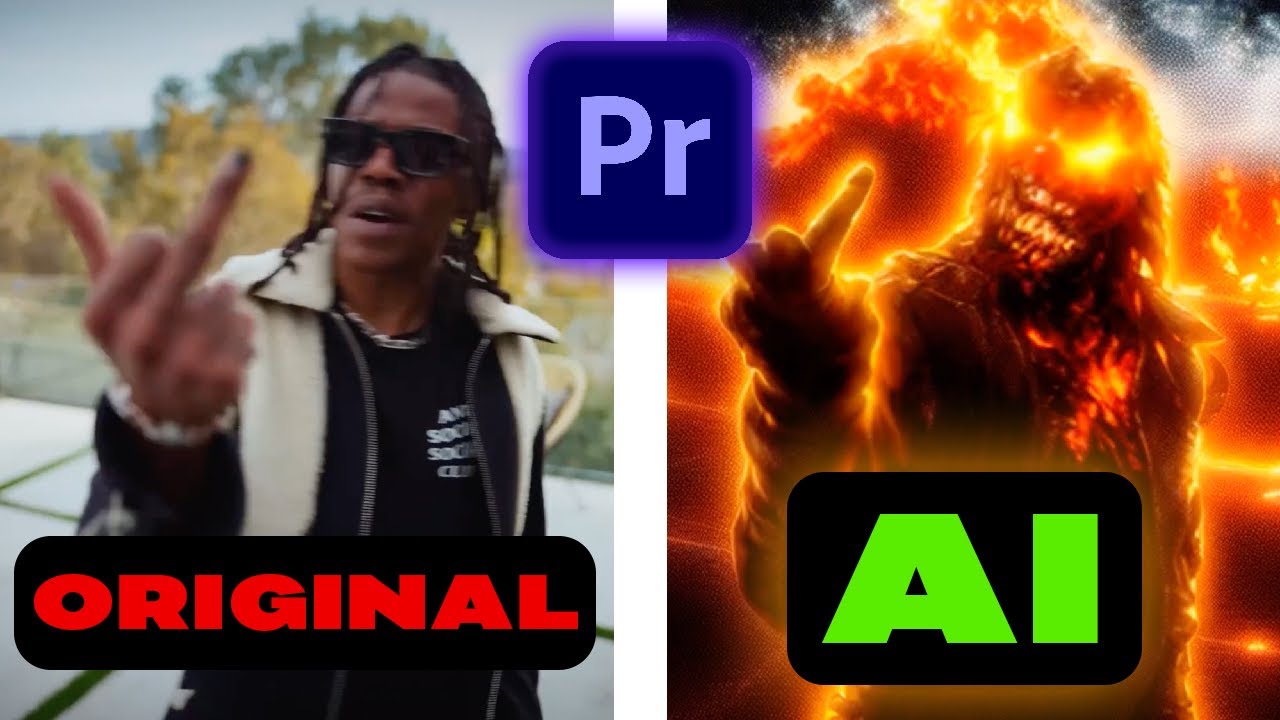 Easily Make AI Music Video CGI Effects for Free: Premiere Pro Tutorial