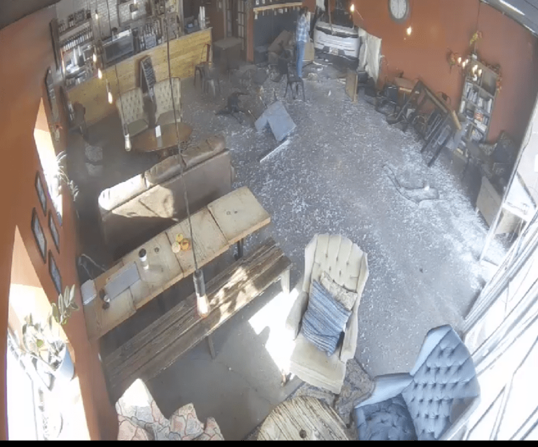 Harrah coffee shop & cocktail bar damaged after driver goes through ...