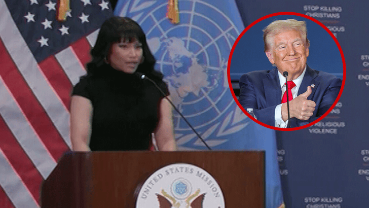 Nicki Minaj Thanks Trump in U.N. Speech But Stresses She's Not Taking Sides