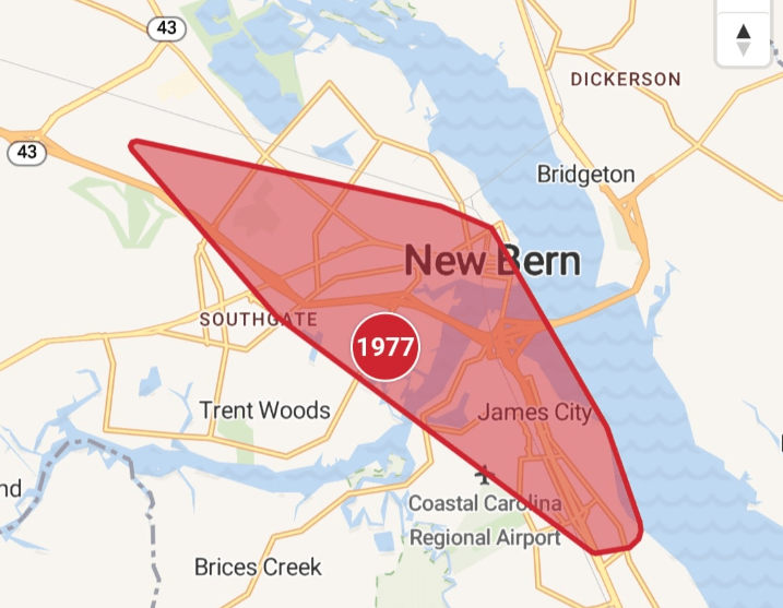 New Bern Power outage hits nearly 2,000 homes and businesses