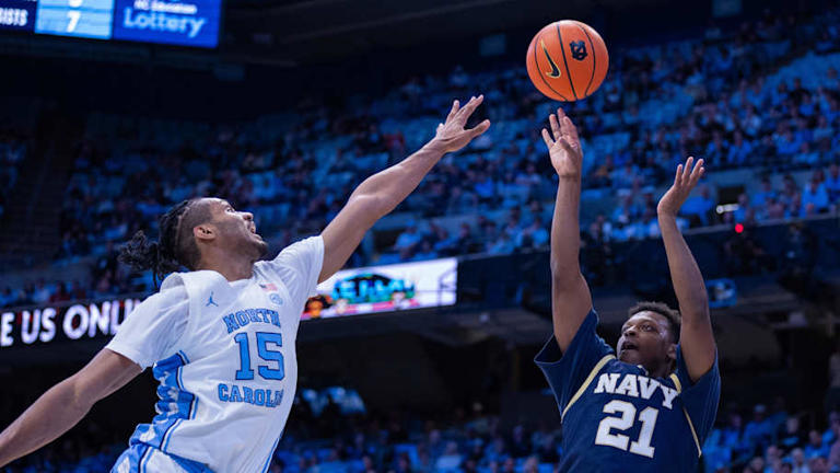 Caleb Wilson's Big 2nd Half Helps North Carolina Dispatch Navy