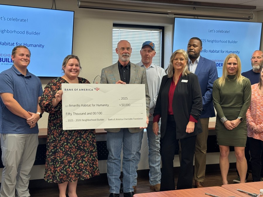 Bank of America awards Amarillo Habitat for Humanity grant