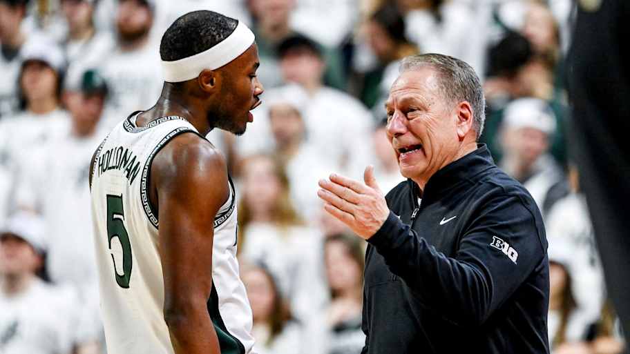 Tre Holloman may have taken a slight cheap shot at Tom Izzo