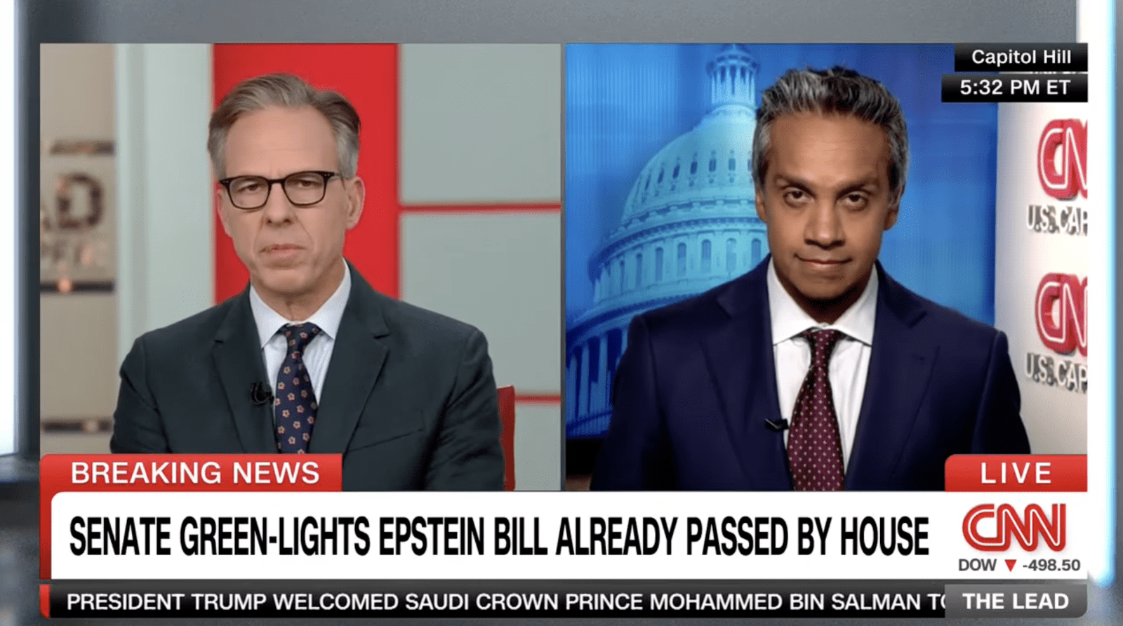 CNN reporter floored as Epstein bill speeds through Senate