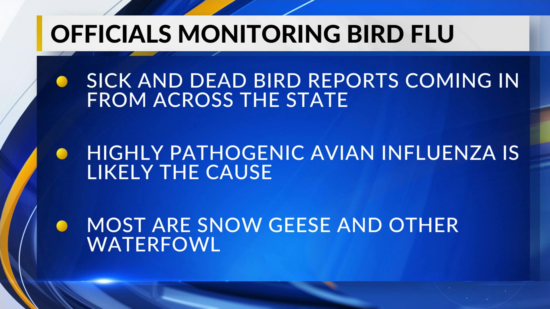 ND Game and Fish monitoring sick and dead birds for avian influenza