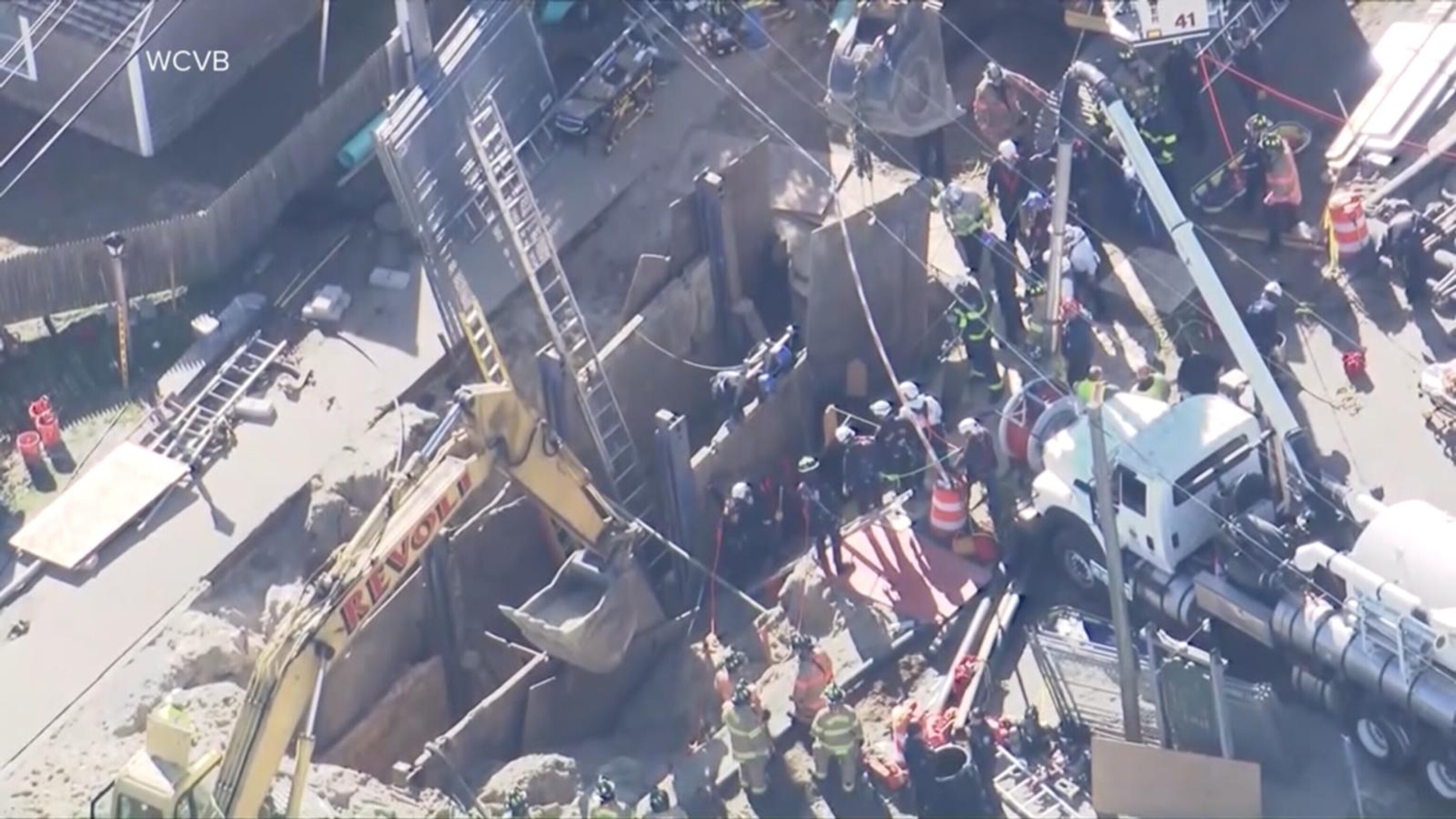 1 killed, 2 rescued in trench collapse outside of Boston