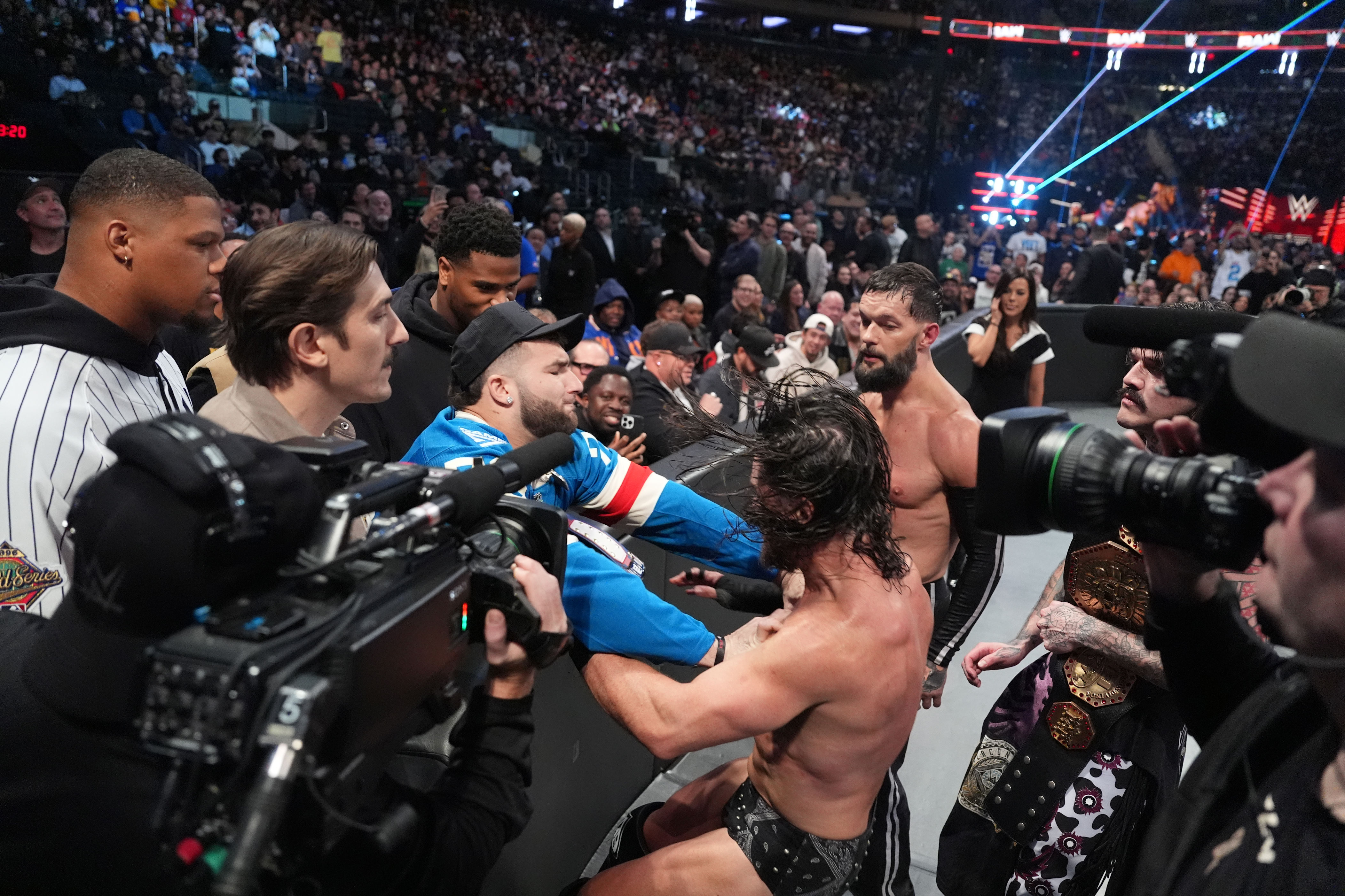 Cam Skattebo’s Giants teammates not surprised by ‘wild man’ WWE antics