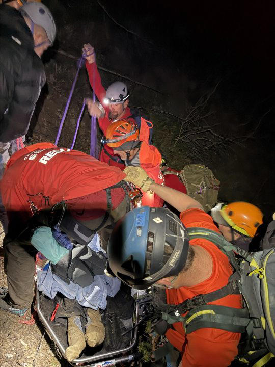 Grueling rescue successful after hiker falls 200 feet
