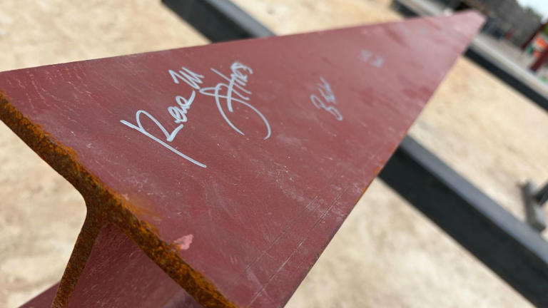 Fire department celebrates milestone of Fire Station 10 construction in ...