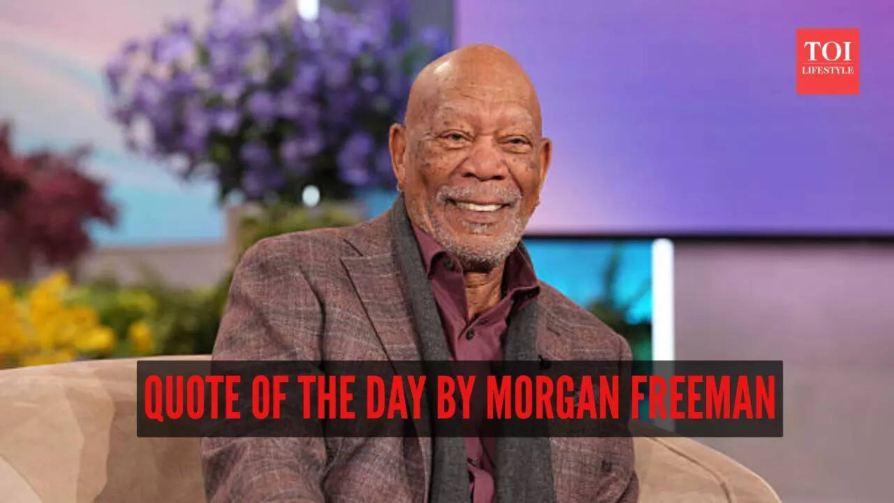 Quote of the day by Morgan Freeman: “If you wake up and the snow is ...