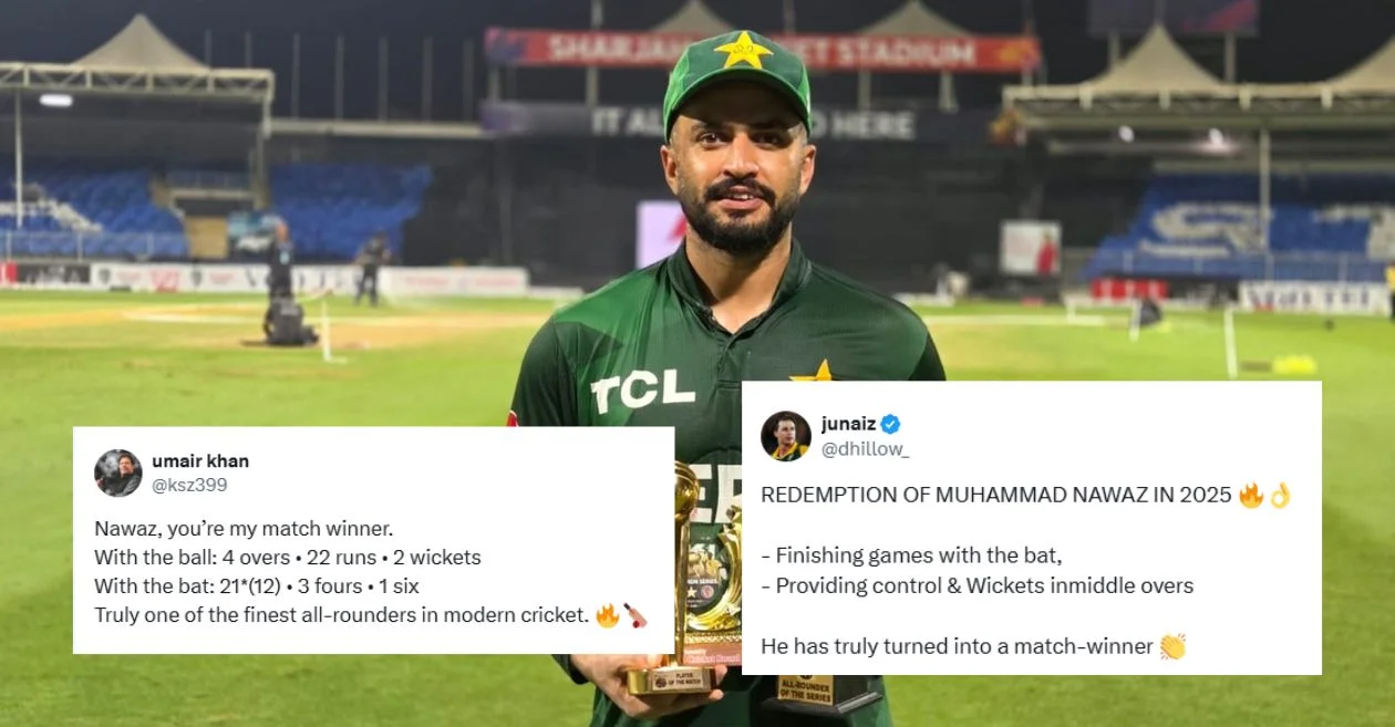 Fans react as Mohammad Nawaz leads Pakistan to a thrilling win over ...