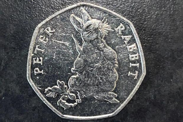 'Rare' Peter Rabbit 50p in Royal Mint's top 10 rarest coins going for ...