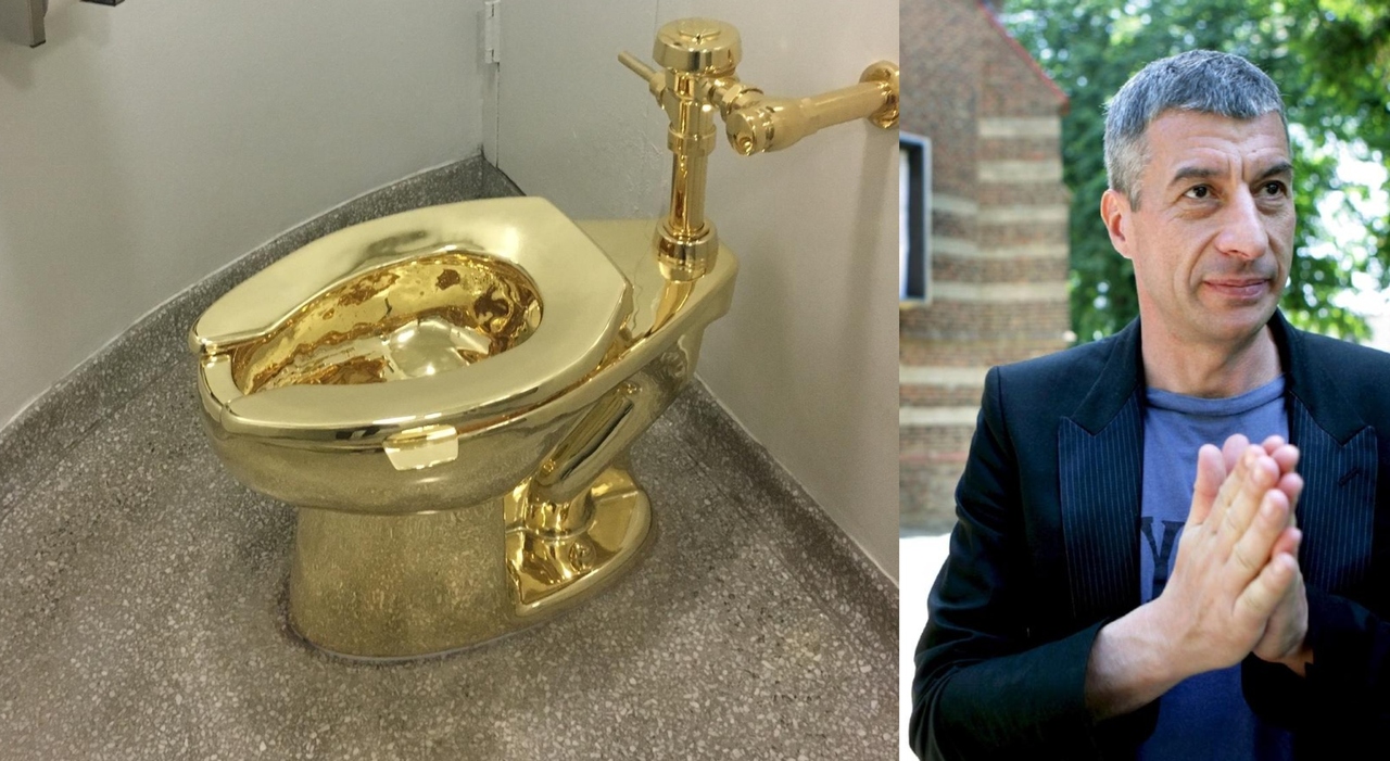 Water d'oro di Cattelan venduto all'asta per 12,1 milioni di dollari ...