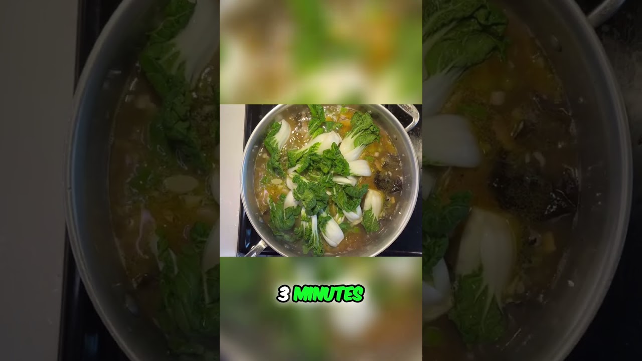 Bok Choy Soup: Easy Recipe in Minutes! #shorts