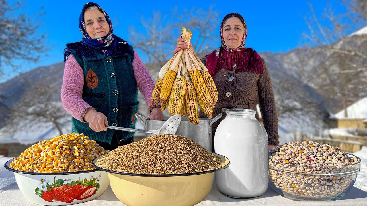 Porridge made of corn and millet! Great mood and energy boost!