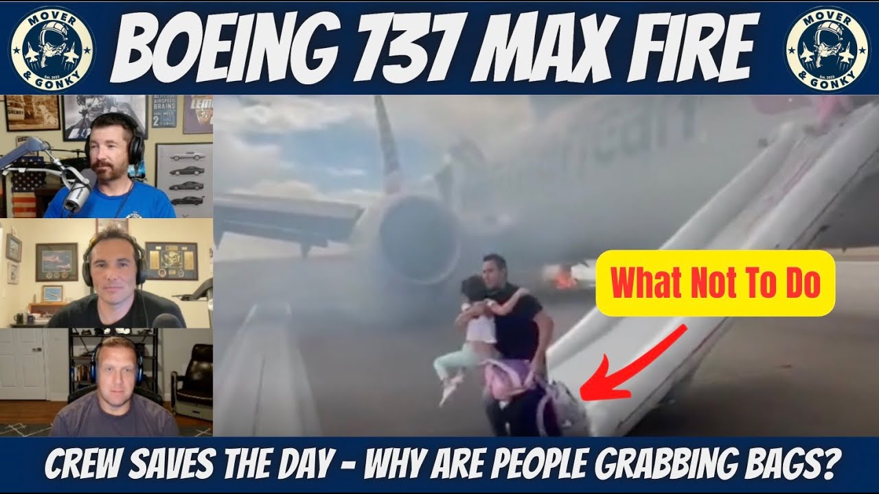 Revisiting - American Boeing 737 Max Burns, Passengers Delay For Bags ...