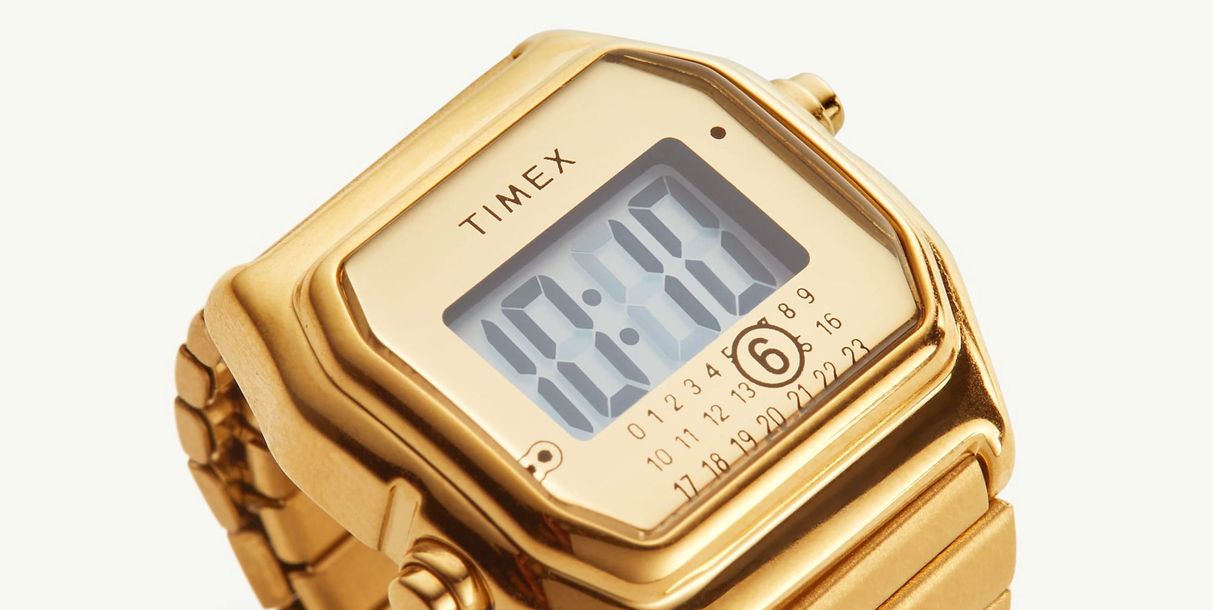 La colaboración Margiela x Timex regresa con un anillo reloj dorado de ...