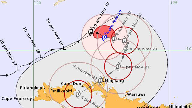 Tropical Cyclone Fina reaches category two strength, expected to cross ...