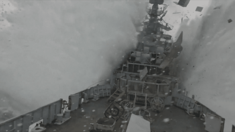 WATCH: Incredible moment Nato torpedo strike tears ship apart