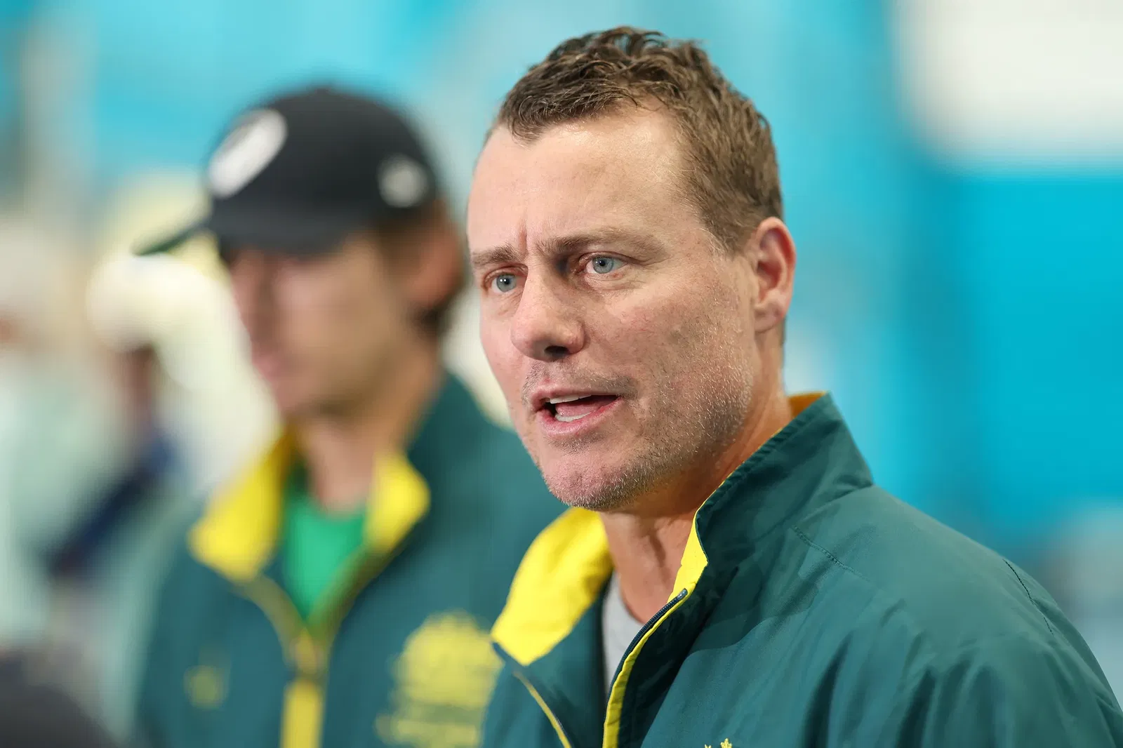Lleyton Hewitt and his son won a doubles match at the Sydney Challenger