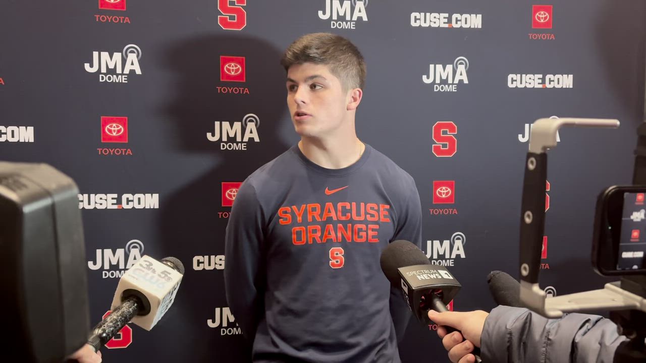 Syracuse QB Joe Filardi ahead of Notre Dame