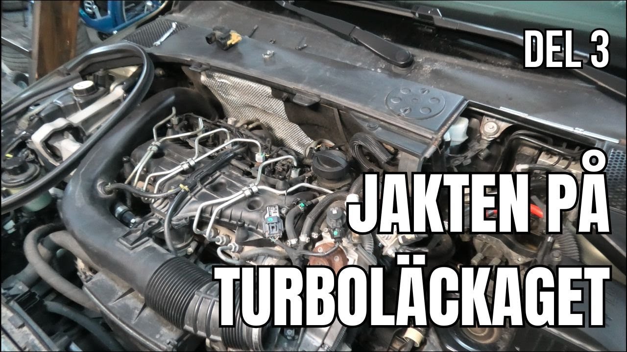 Oljeläckage på Volvo XC70 Turbo – Returrörsbyte