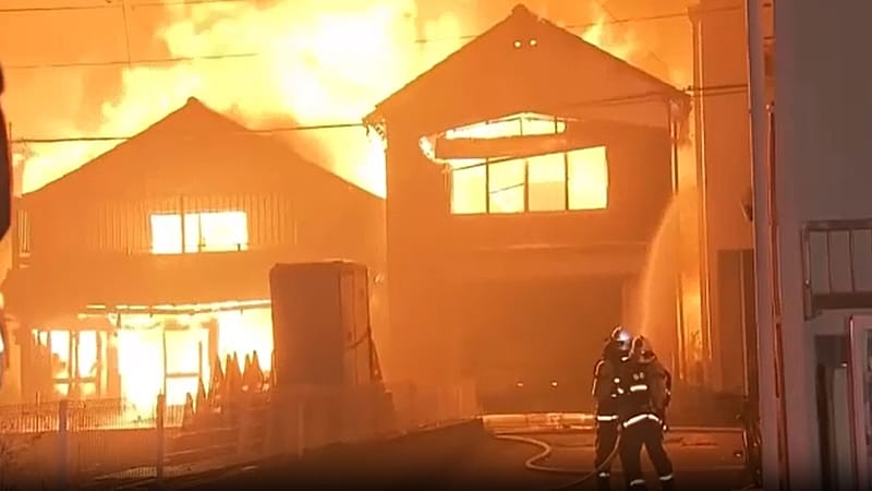 Fire in Japan burns 170 homes and forces mass evacuations