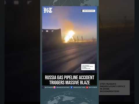 Russia's Omsk Region Hit By Huge Fire Triggered By Gas Pipeline Accident