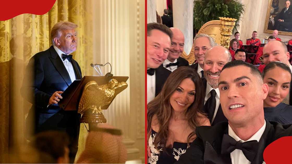 Donald Trump: Cristiano Ronaldo attends White House dinner ahead of ...