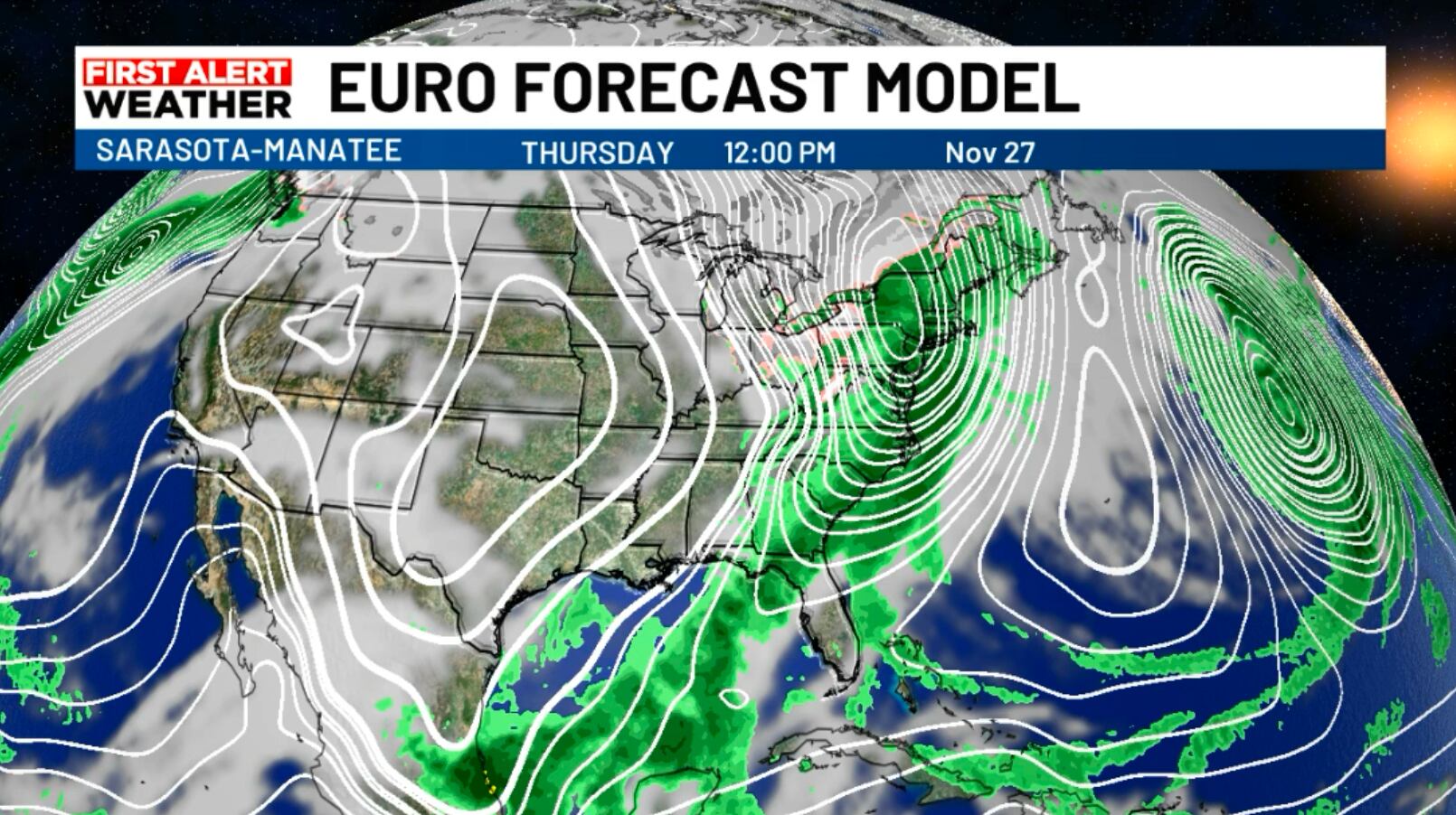 Sunshine, a bit of fog, and a weak cold front in the Suncoast forecast