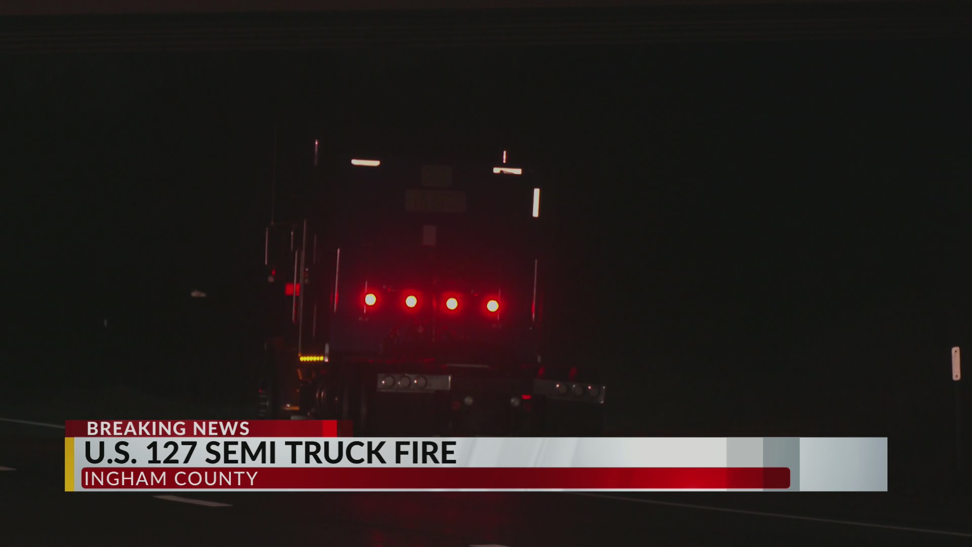 US-127 semi-truck fire near Mason