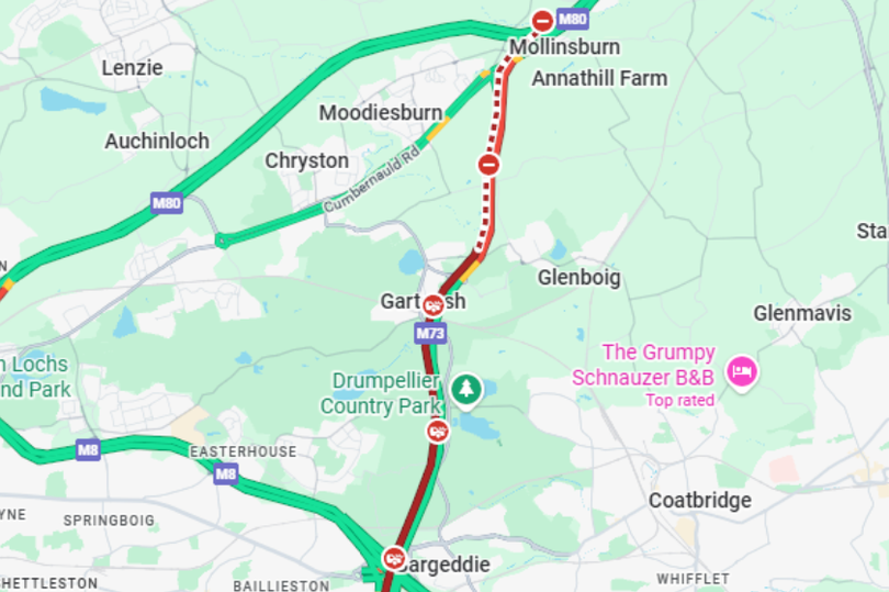 M73 closed by Gartcosh crash as drivers told 'avoid the area'