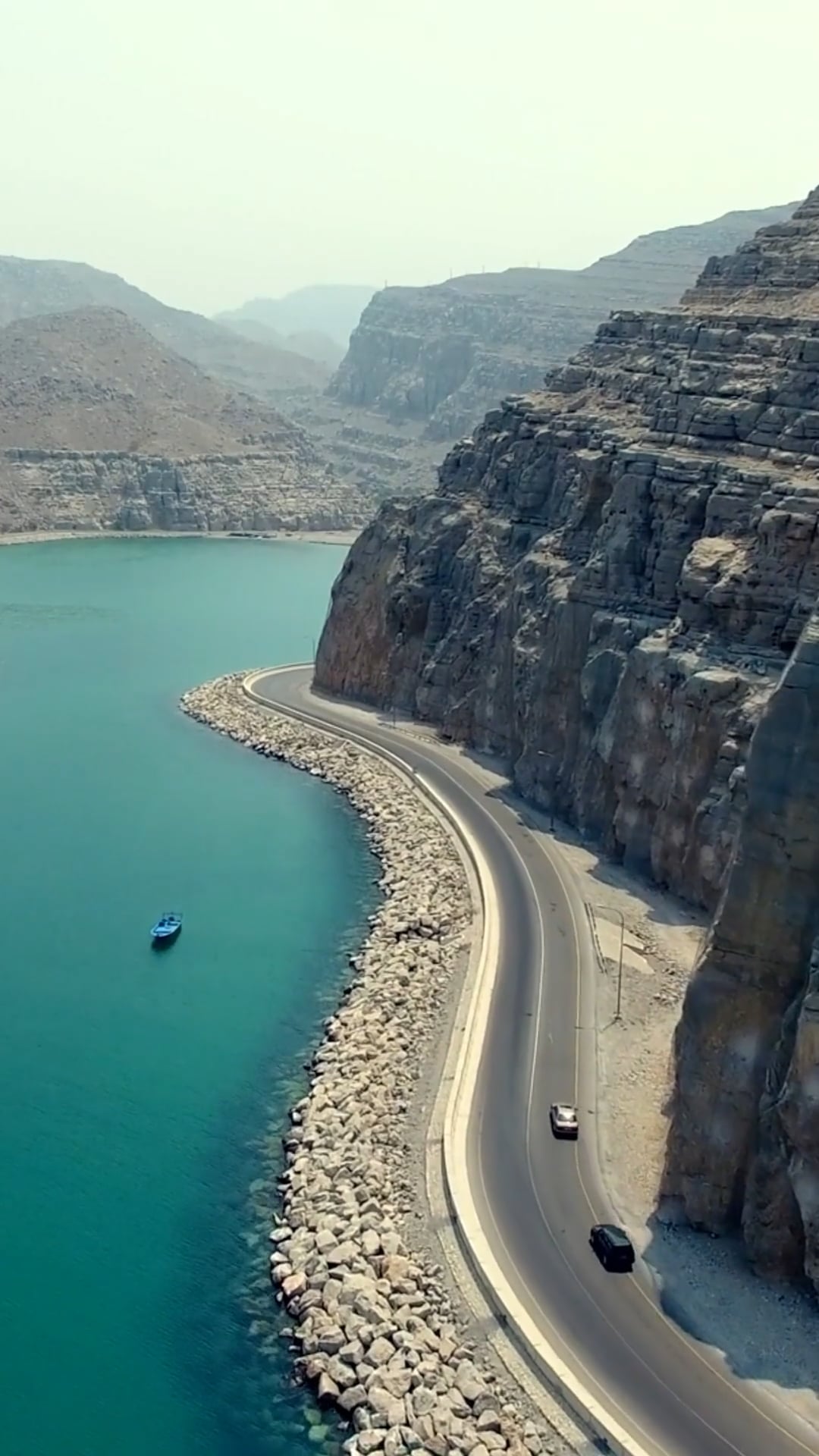 Coastline to Desert: A Drone's Eye View of Oman's Stunning Scenery.