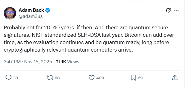 Vitalik Buterin Warns 20% Quantum Risk by 2030 — Are Bitcoin and Ethereum Truly in Danger?