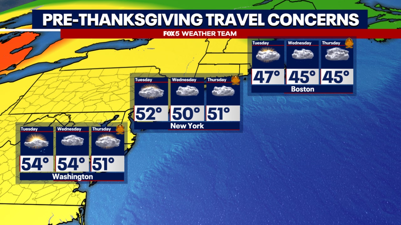 Thanksgiving Weather Forecast: Unsettled conditions, rain possible in ...