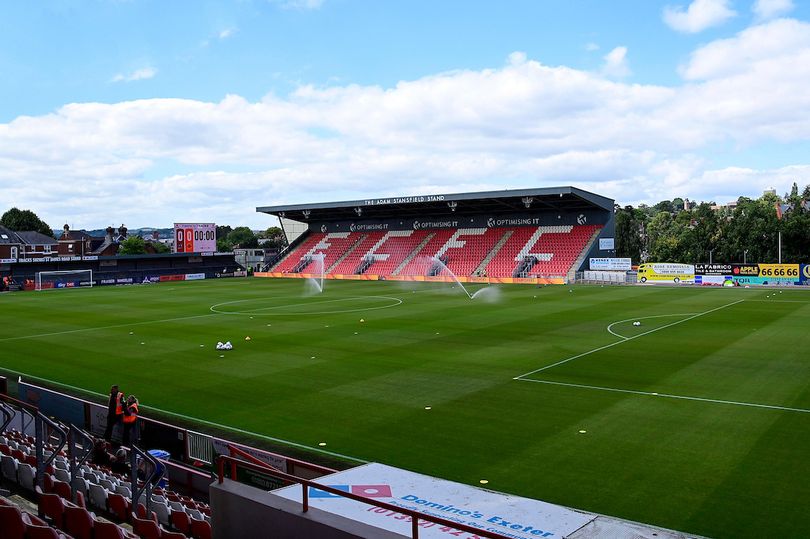 Exeter City League One game with Burton Albion postponed after stadium fire