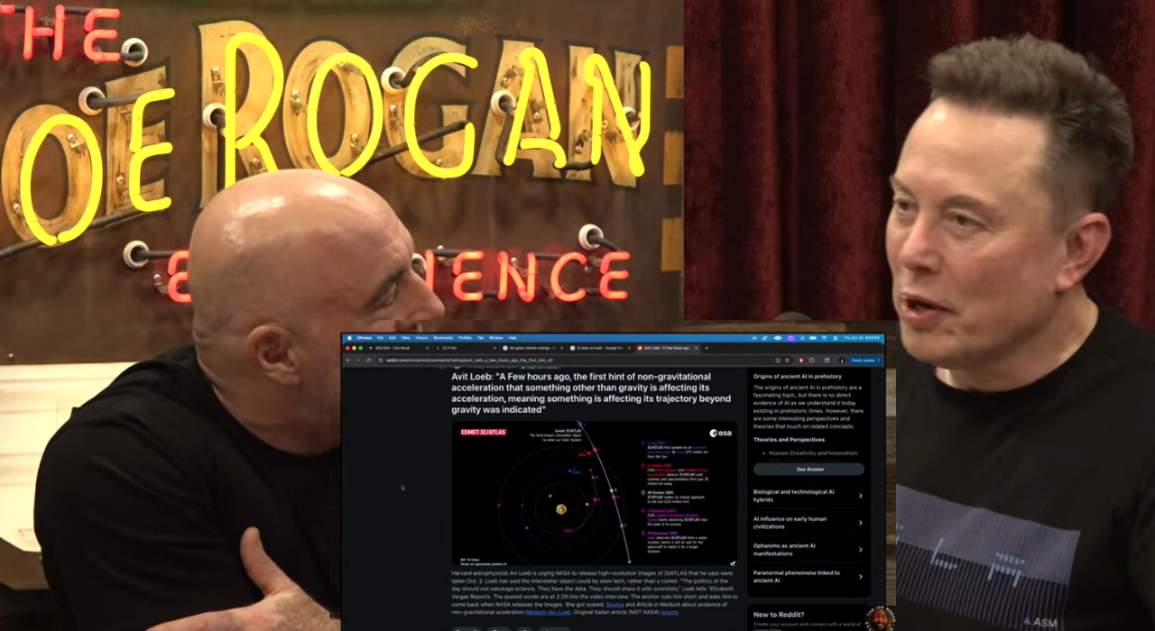 3I/ATLAS: Elon Musk vows to reveal any alien evidence on Joe Rogan’s ...