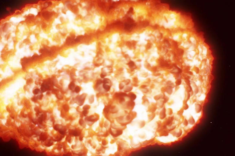 Exploding supernova's shape unveiled for first time – and it's 'like an ...