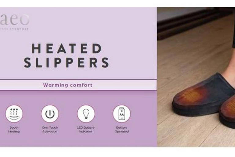 B&M battery-powered 'cosy' £15 heated slippers 'keep your feet warm'