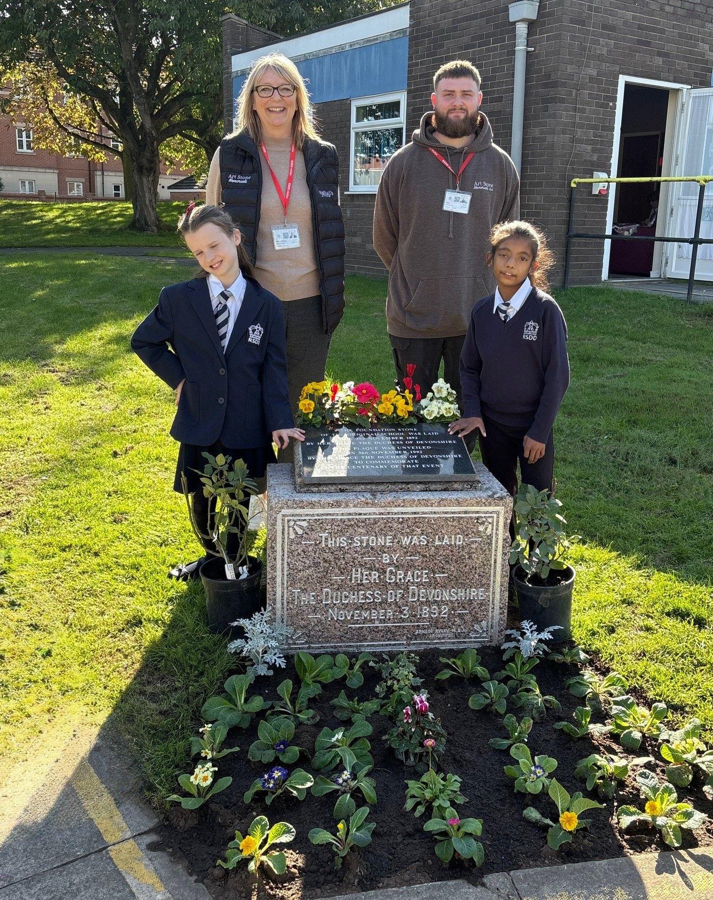 Derby business restores 130-year-old school foundation stone