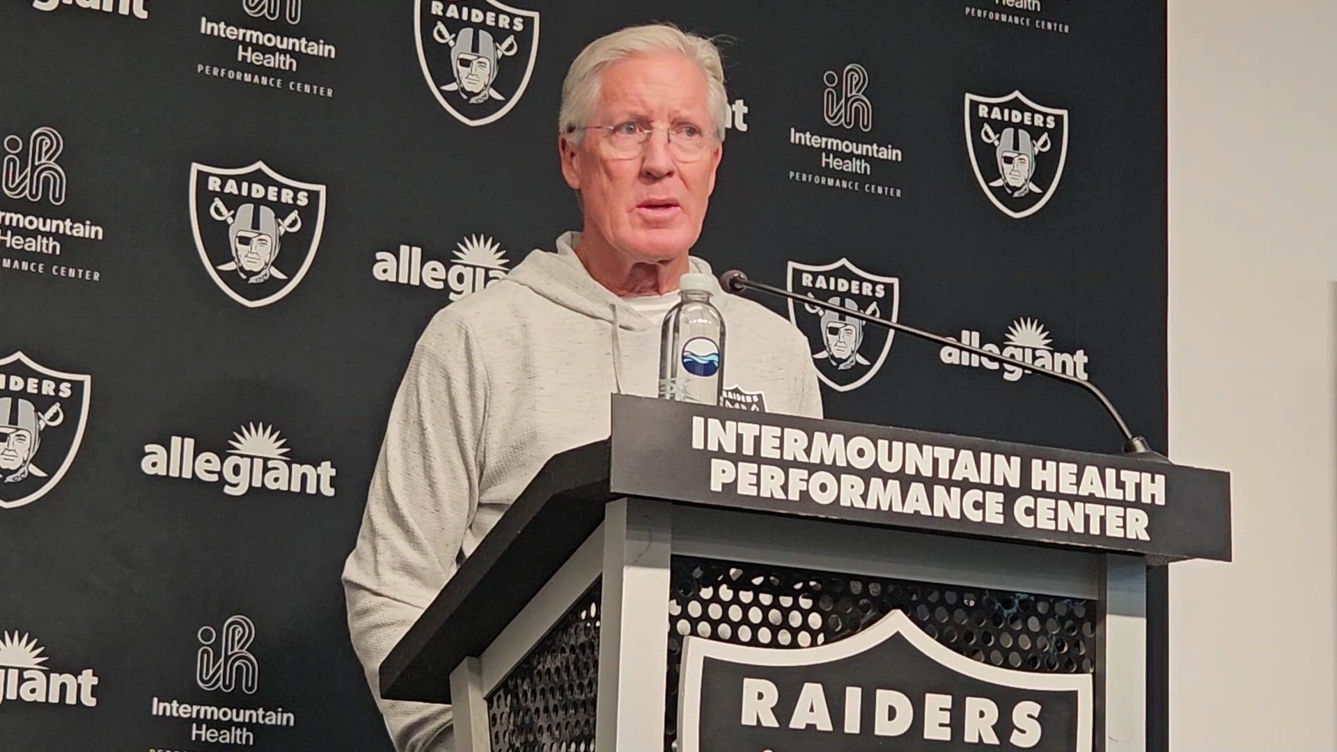 Las Vegas Raiders HC Pete Carroll on Quarterback Leadership ...
