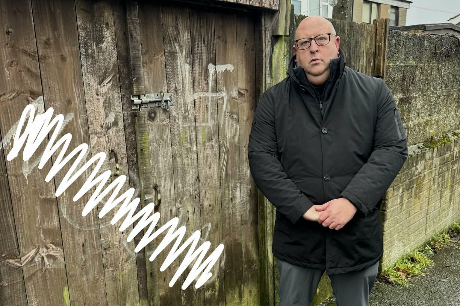 Offensive term and symbols sprayed on property in south Lurgan is being ...