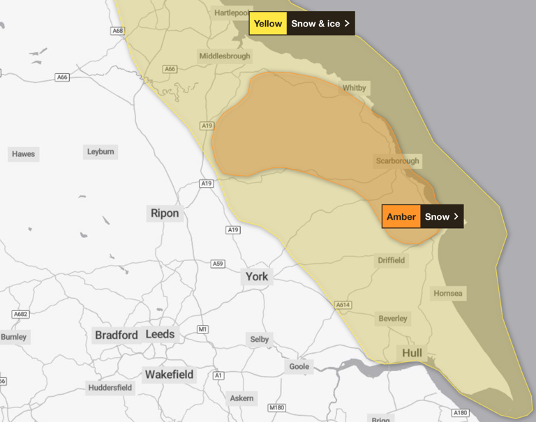 Met Office maps show snow and ice warnings as UK temperatures set to ...