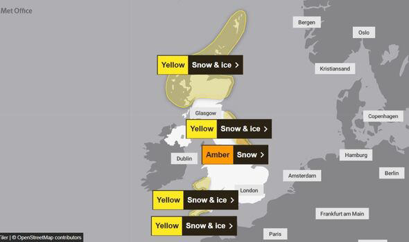 Met Office gives White Christmas verdict as rare amber snow warning issued