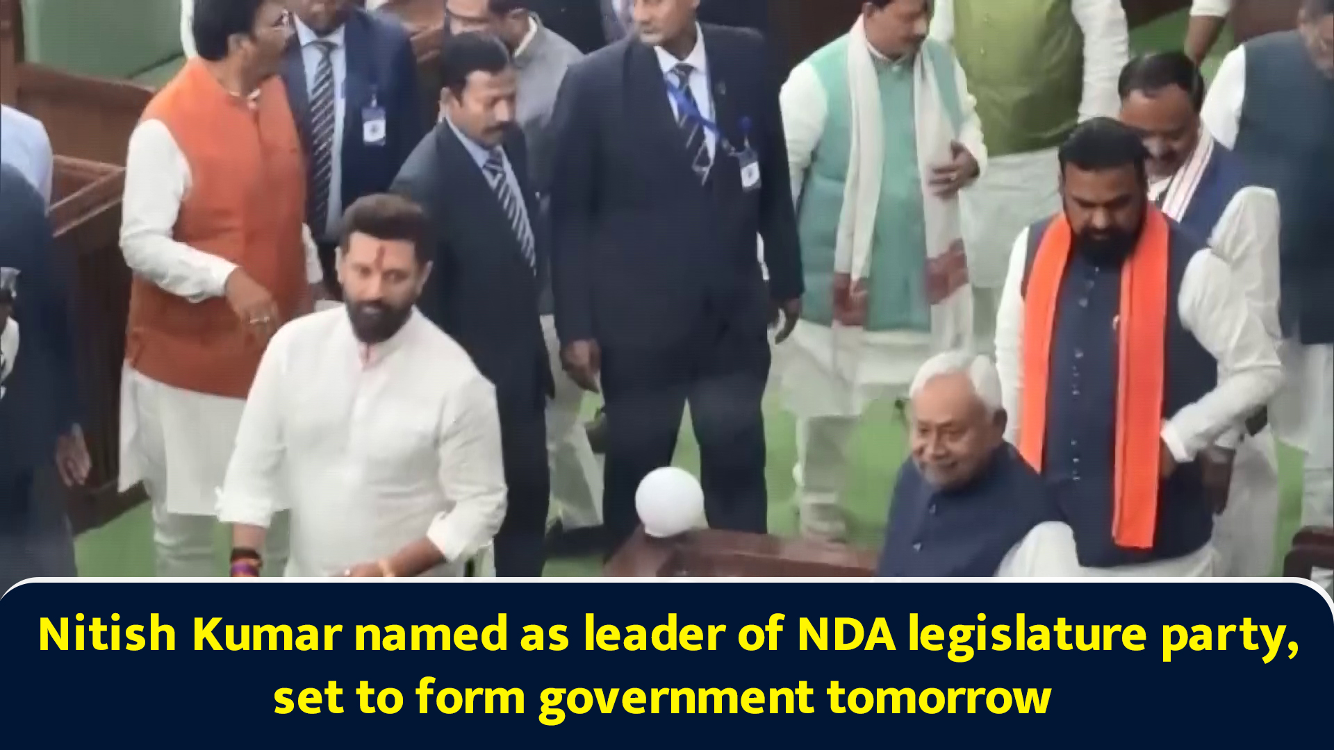 Nitish Kumar named as leader of NDA legislature party, set to form ...