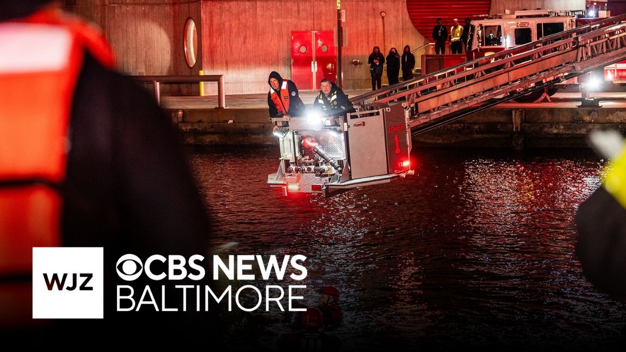 Car crashes into Baltimore's Inner Harbor, driver critical