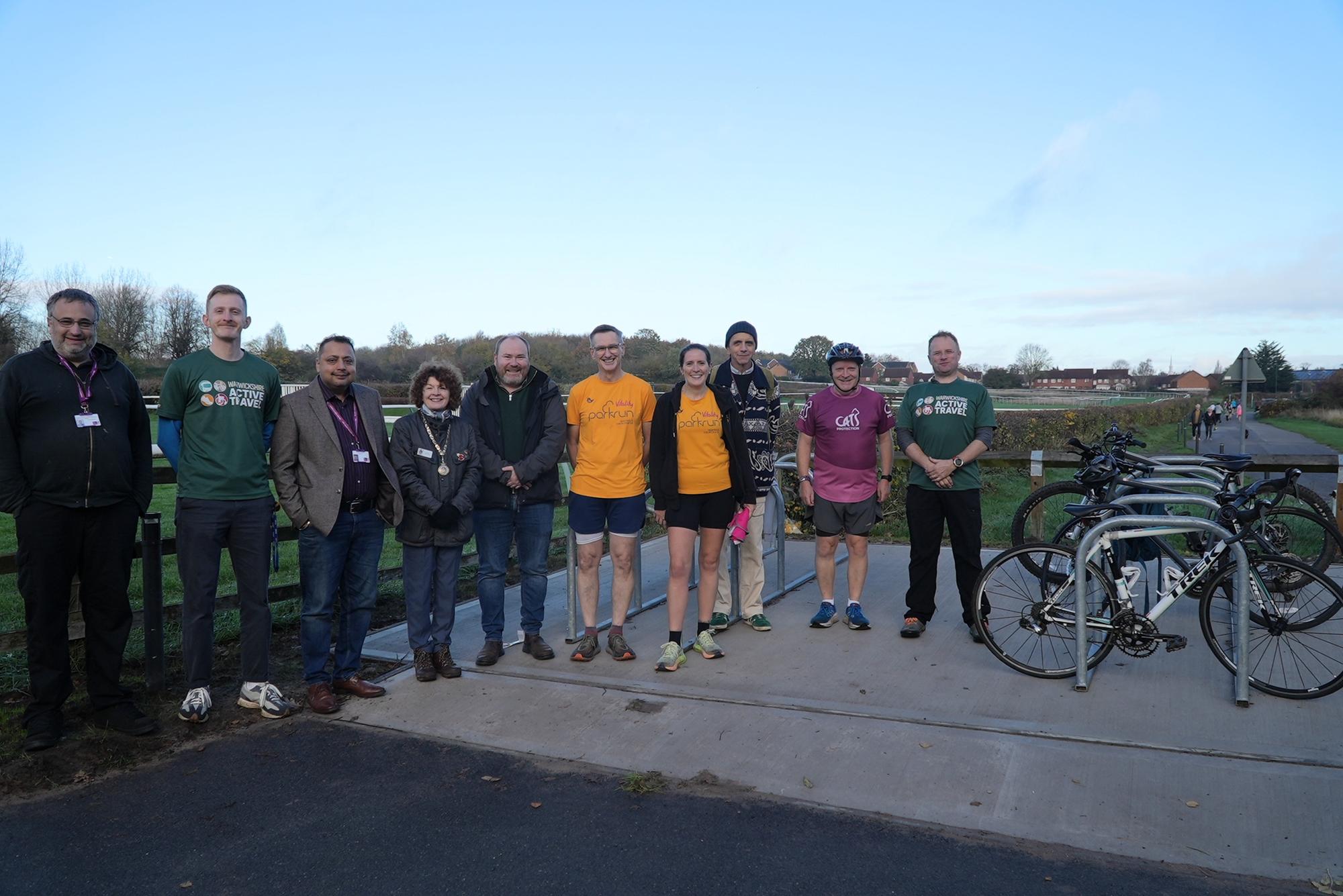 New bicycle parking racks installed at Warwick Racecourse