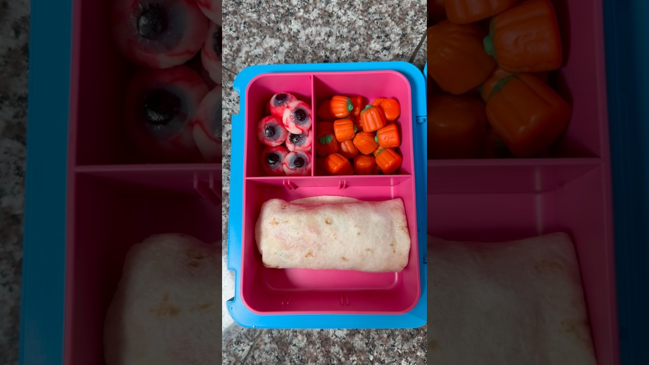 Packing school lunch with Chipotle burrito today