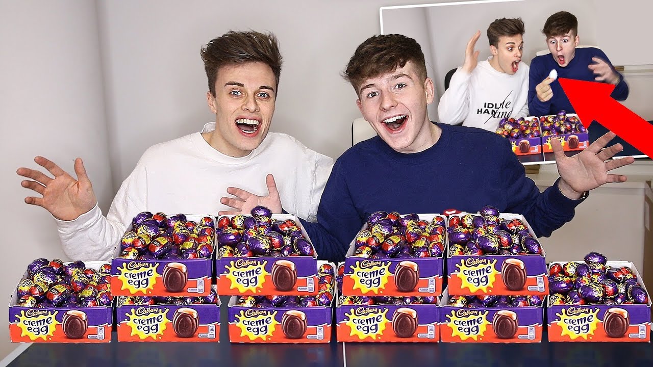 I find the £10,000 white Creme Egg on camera rare moment